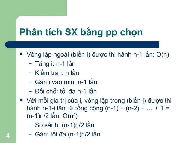 Chuong 2 phan tich cac thuat toan sap xep va tim kiem | PPT