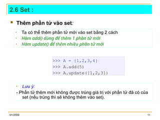 Chuong 2 - PYTHON - Tuple, Set, Dictionrary.ppt