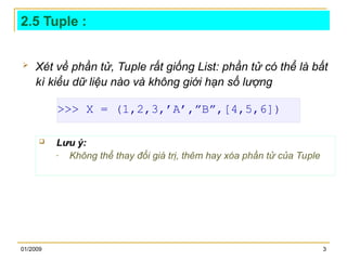 Chuong 2 - PYTHON - Tuple, Set, Dictionrary.ppt