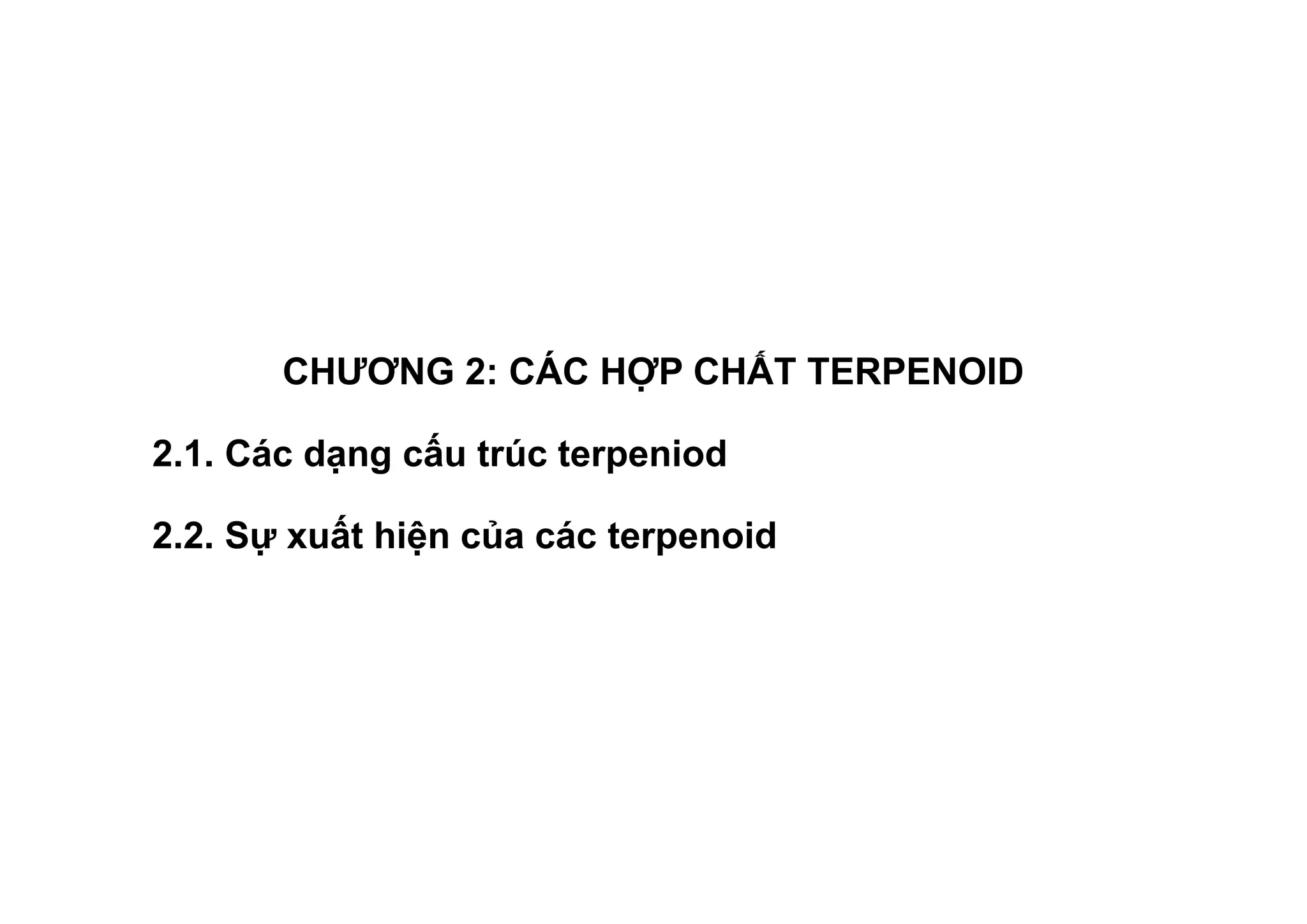 Chuong 2 cac hop chat terpenoid | PDF