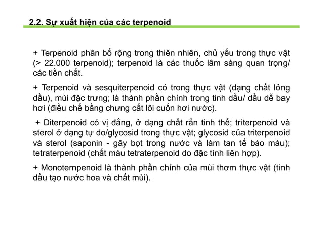Chuong 2 cac hop chat terpenoid | PDF