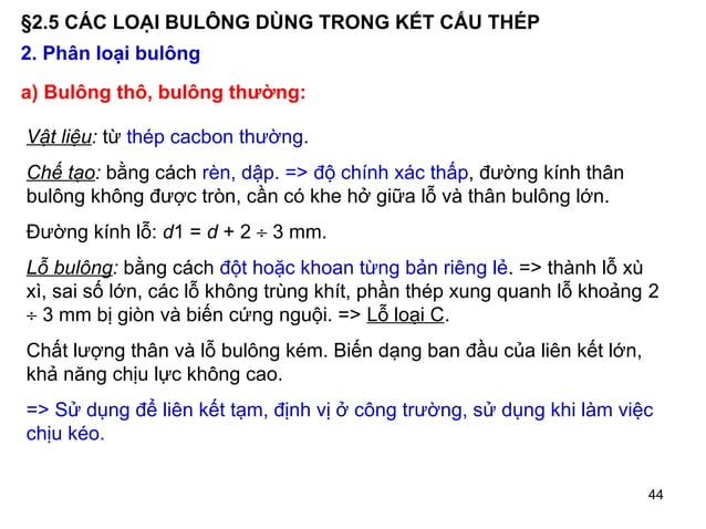 Chuong 2 lien ket trong ket cau thep | PPT