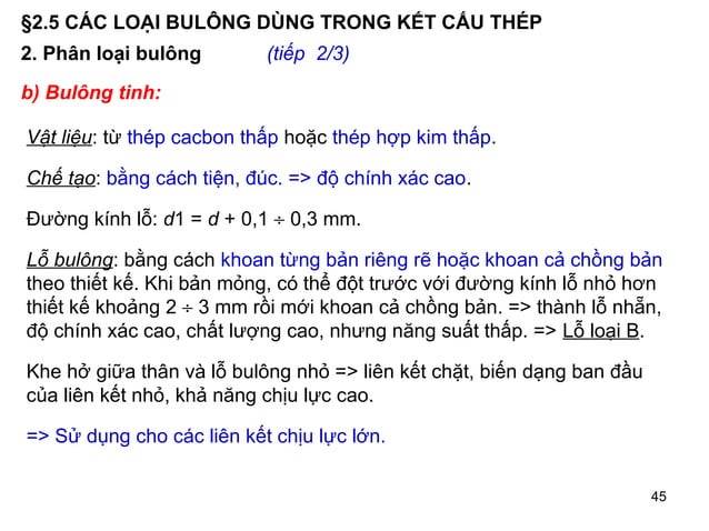 Chuong 2 lien ket trong ket cau thep | PPT