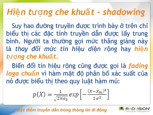 Truyen dan trong moi truong di dong | PPT