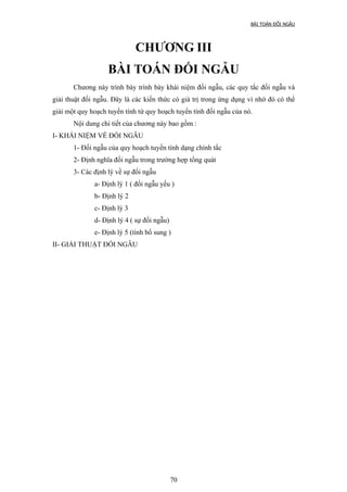 Quy hoach tuyen tinh C3 | PDF