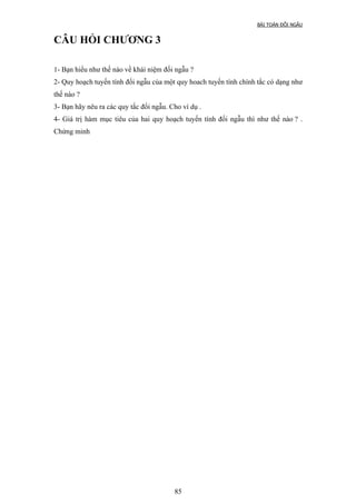 Quy hoach tuyen tinh C3 | PDF