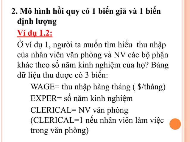 Hồi qui vói biến giả | PDF