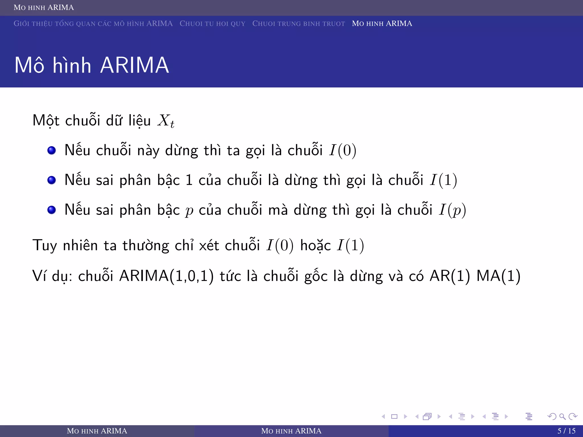 Chuong 4. cac mo hinh du bao arima | PPT