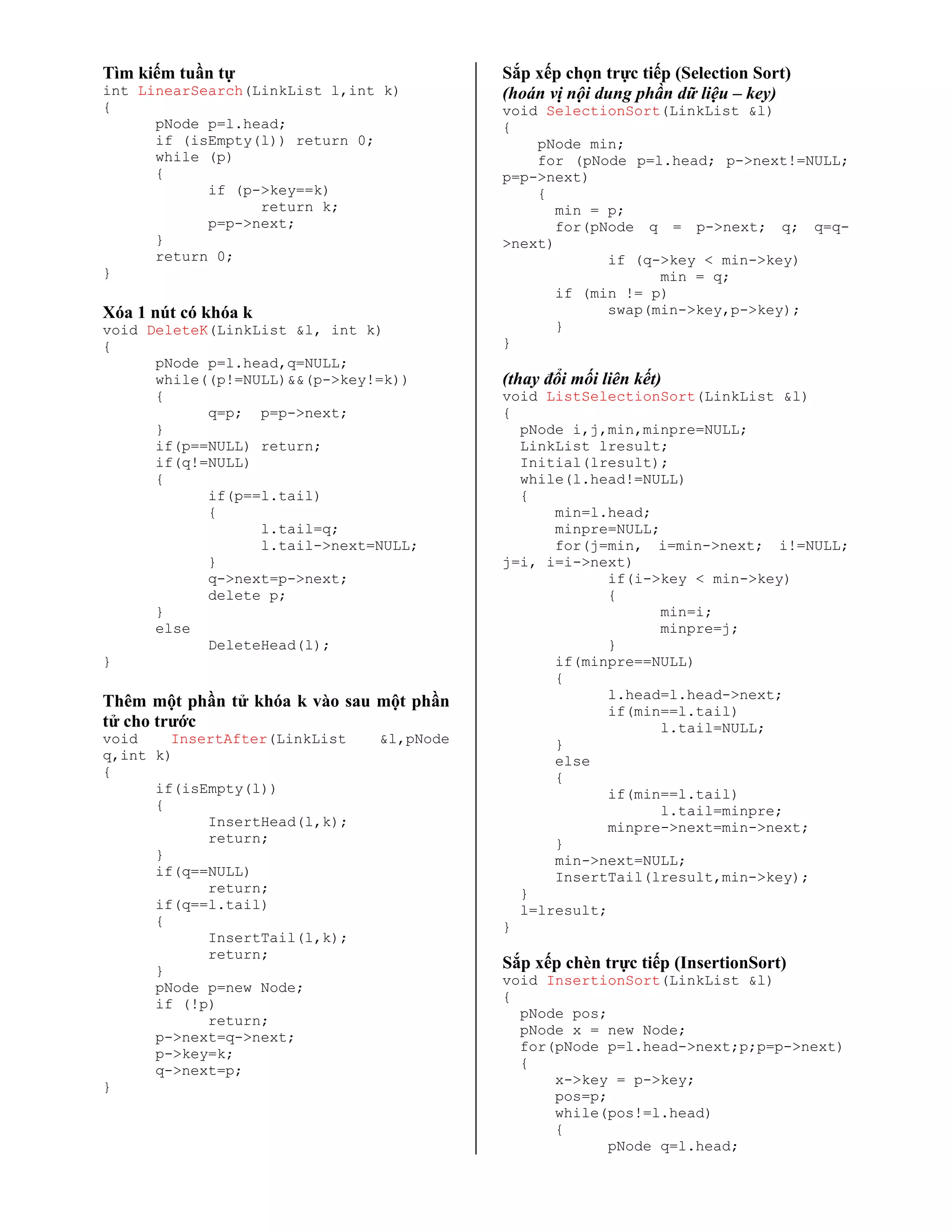 Chuong 4 danh sach lien ket | PDF