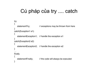 Chuong4 exception | PDF
