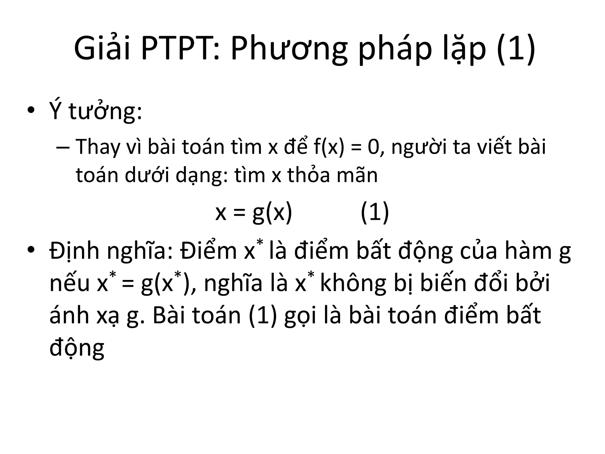 Tính toán khoa học - Chương 4: Giải phương trình phi tuyến | PDF
