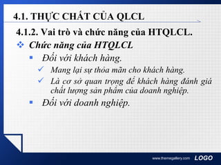 Chương 4: hệ thống quản lý chất lượng | PPTX