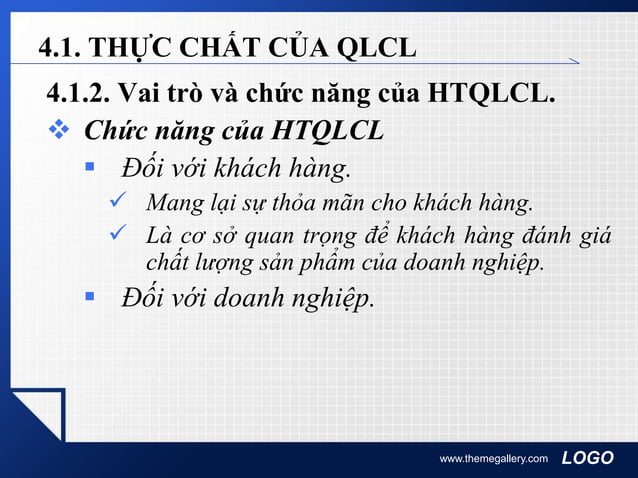 Chương 4: hệ thống quản lý chất lượng | PPTX