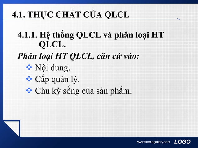 Chương 4: hệ thống quản lý chất lượng | PPTX