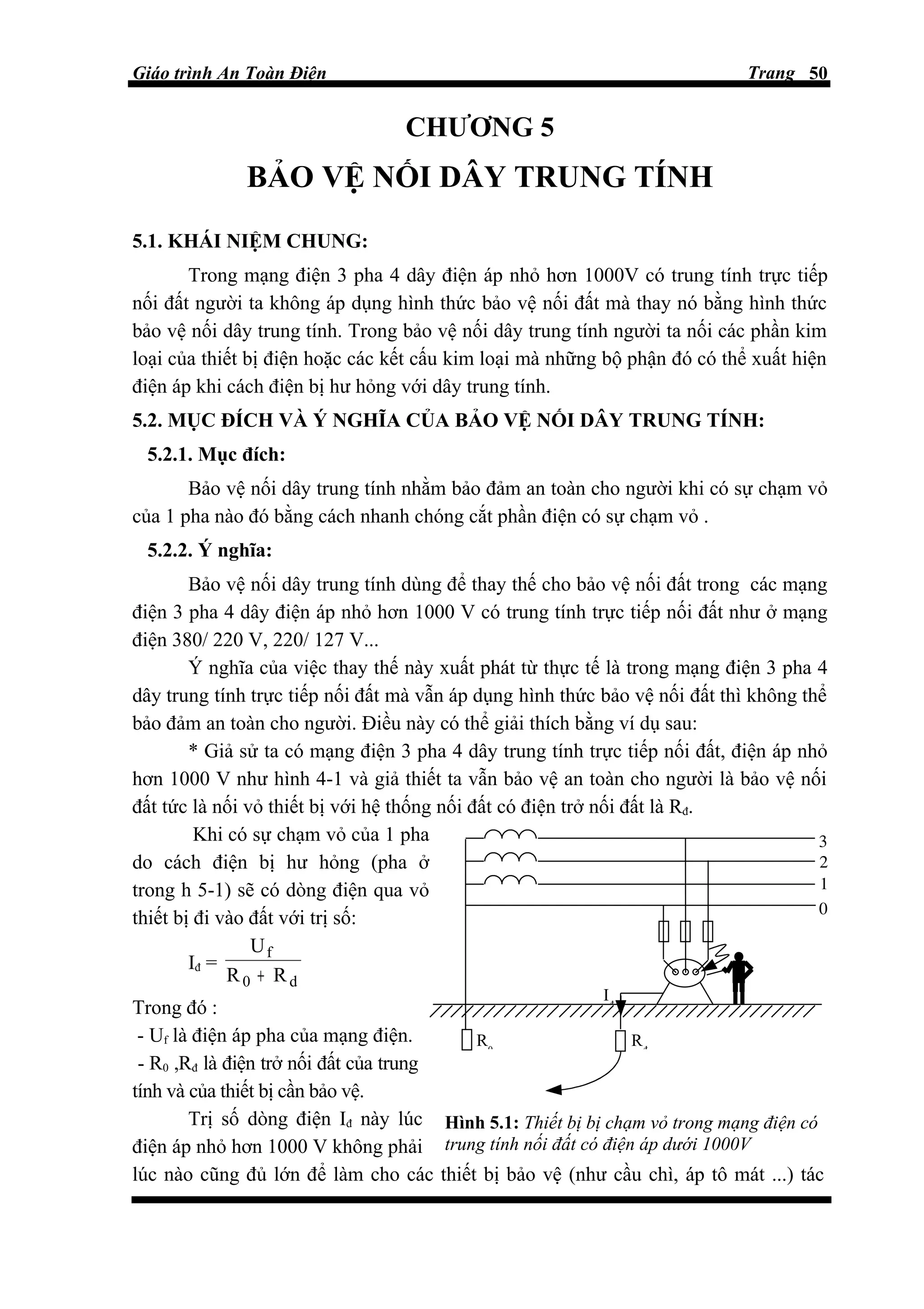 giao trinh an toan dien trong cong nghiep chuong 5 | PDF