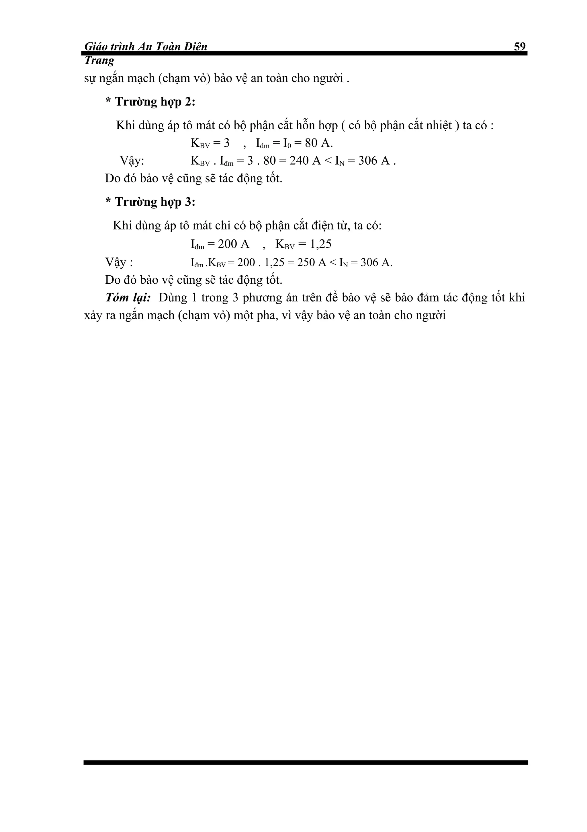 giao trinh an toan dien trong cong nghiep chuong 5 | PDF