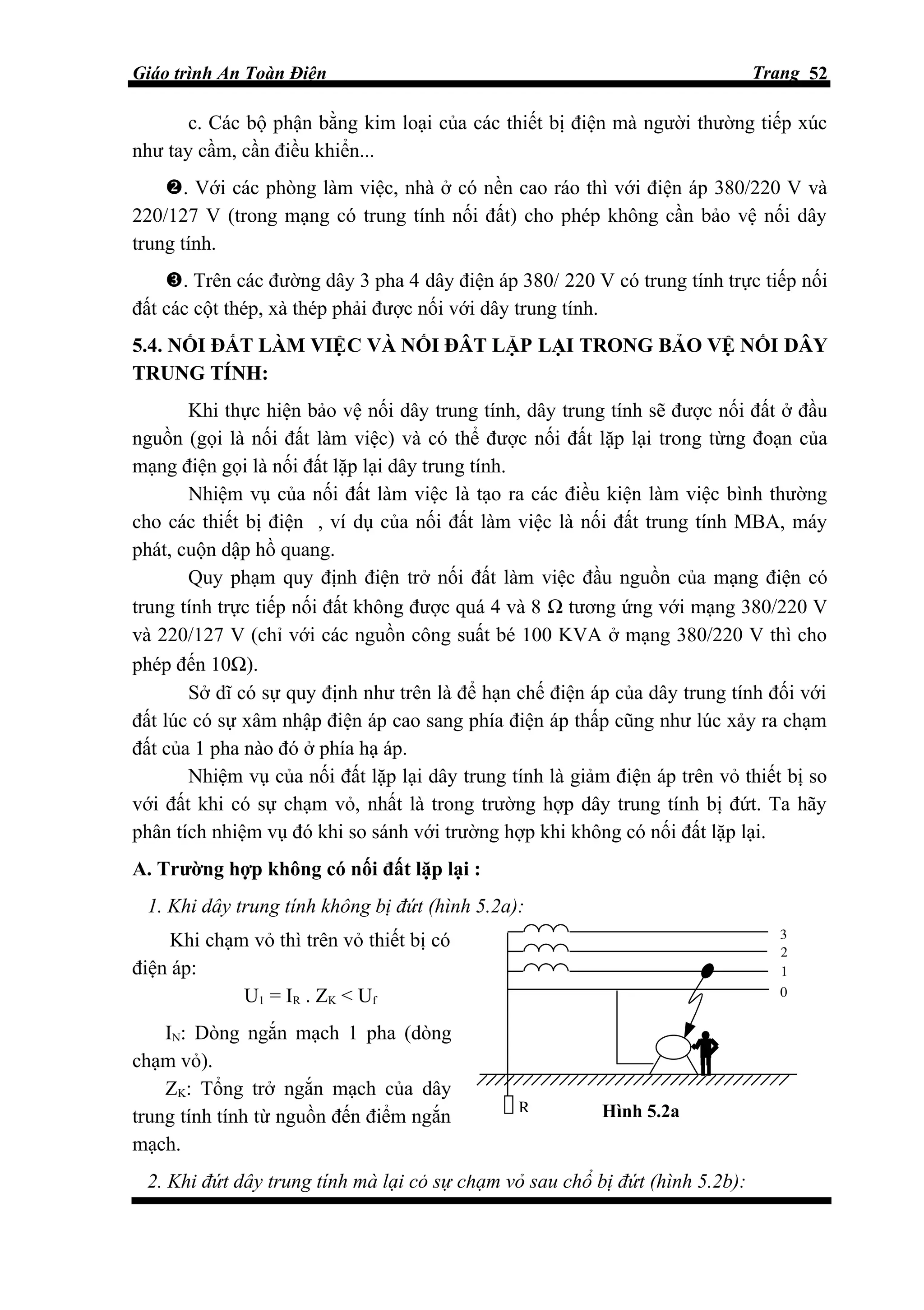 giao trinh an toan dien trong cong nghiep chuong 5 | PDF