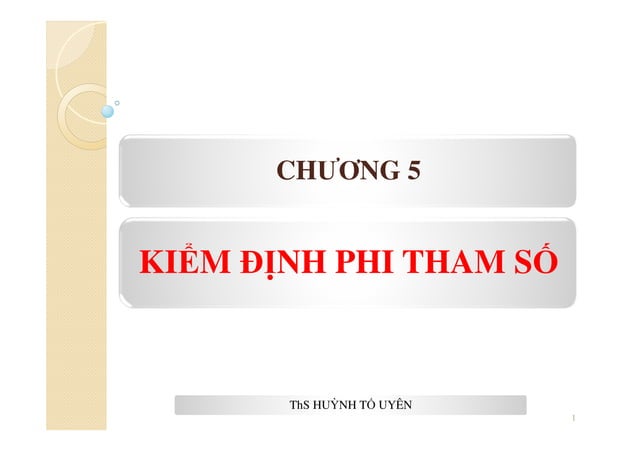 Chuong5 KIỂM ĐỊNH PHI THAM SỐ | PDF