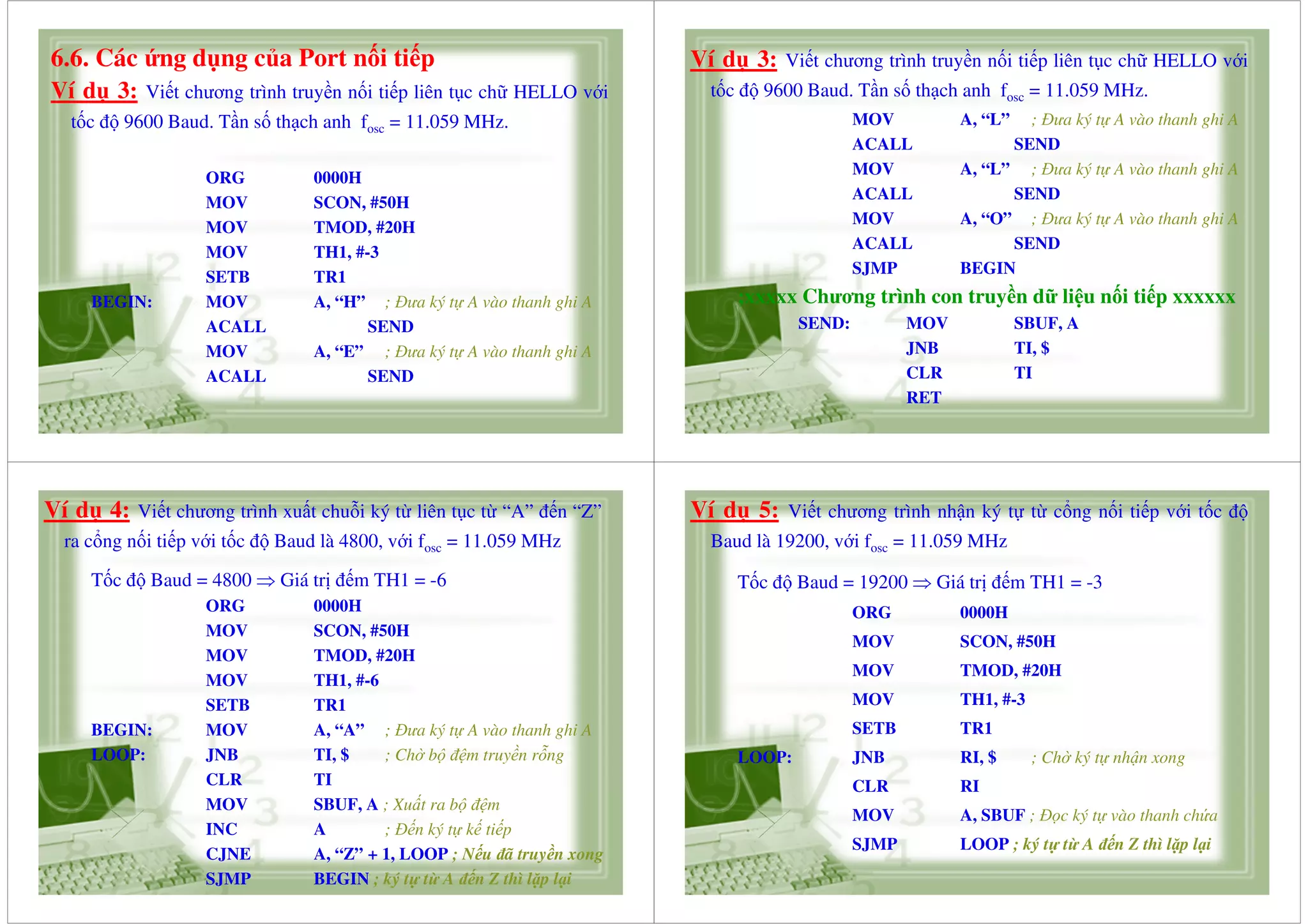 Chuong 6 truyen thong noi tiep | PPT