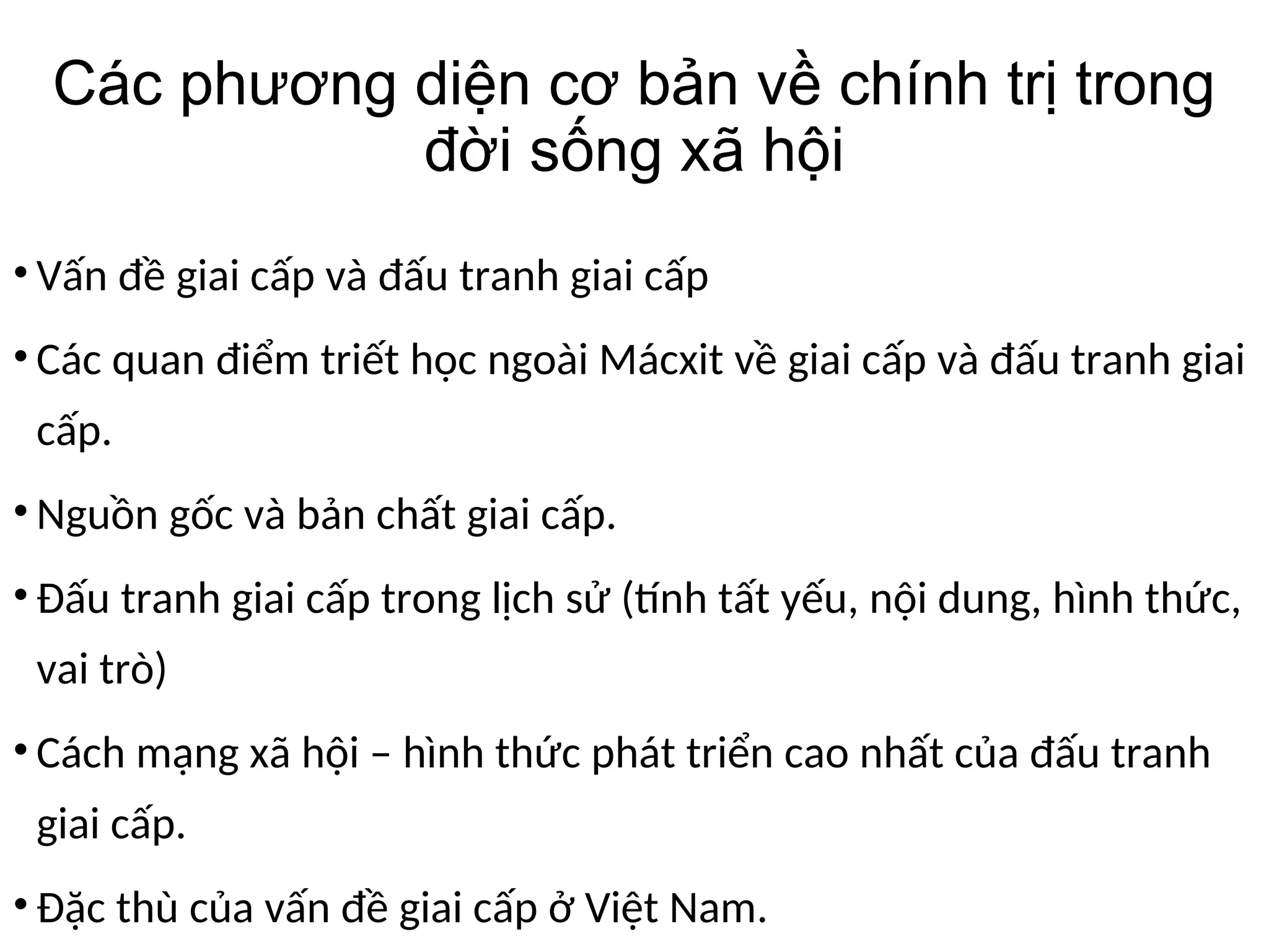 Triet hoc Mac lenin Chương 6 Triet hoc chinh tri | PPT