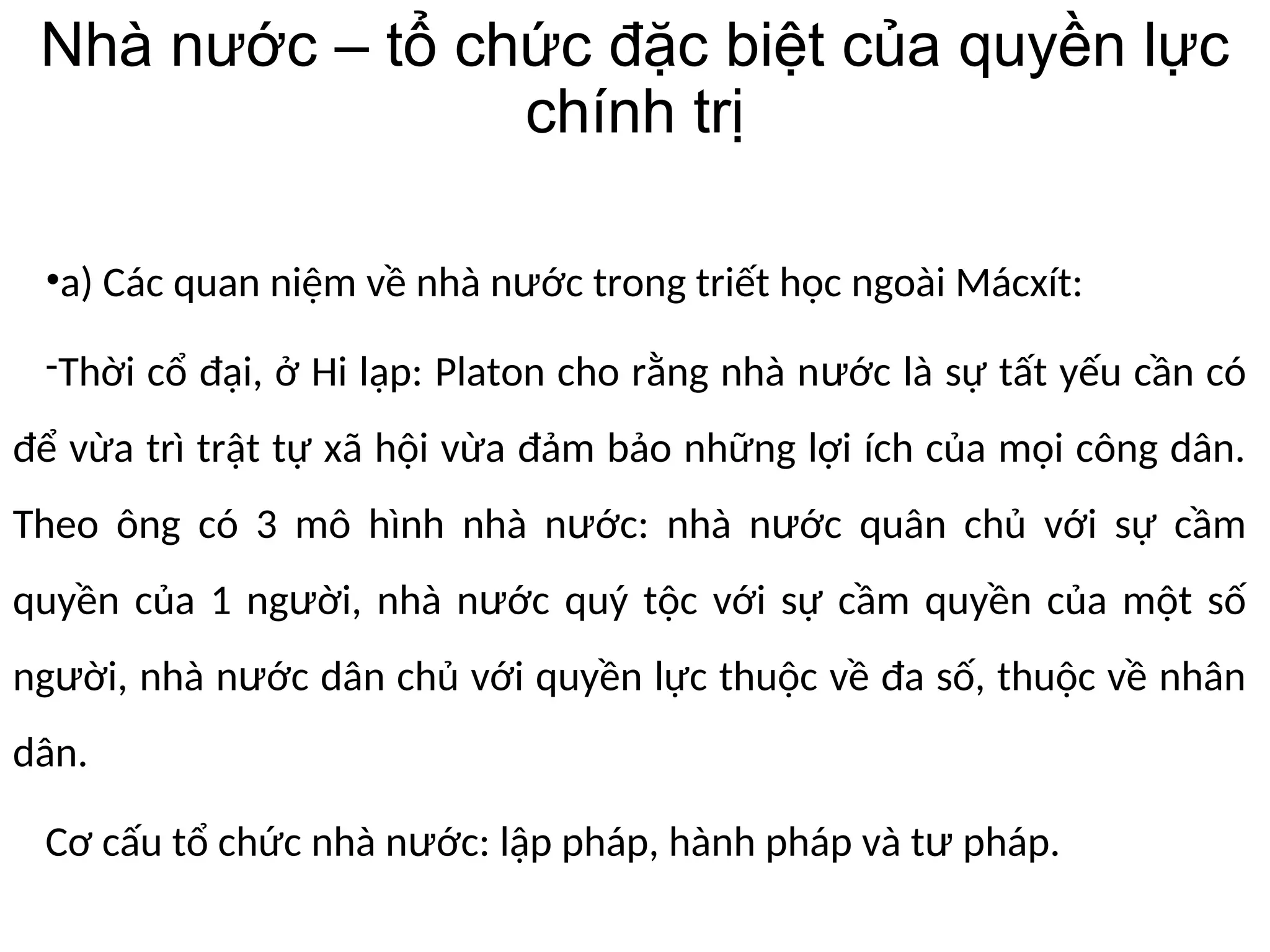 Triet hoc Mac lenin Chương 6 Triet hoc chinh tri | PPT