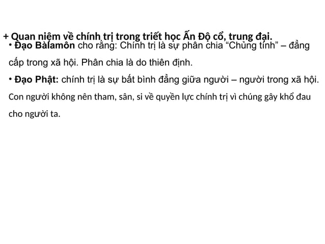 Triet hoc Mac lenin Chương 6 Triet hoc chinh tri | PPT