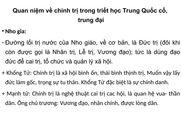 Triet hoc Mac lenin Chương 6 Triet hoc chinh tri | PPT