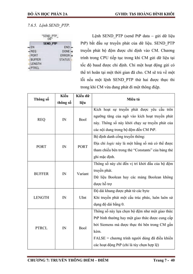 Lập trình PLC S7 1200 tiếng Việt-Chuong 7 truyền thông điểm điểm | PDF
