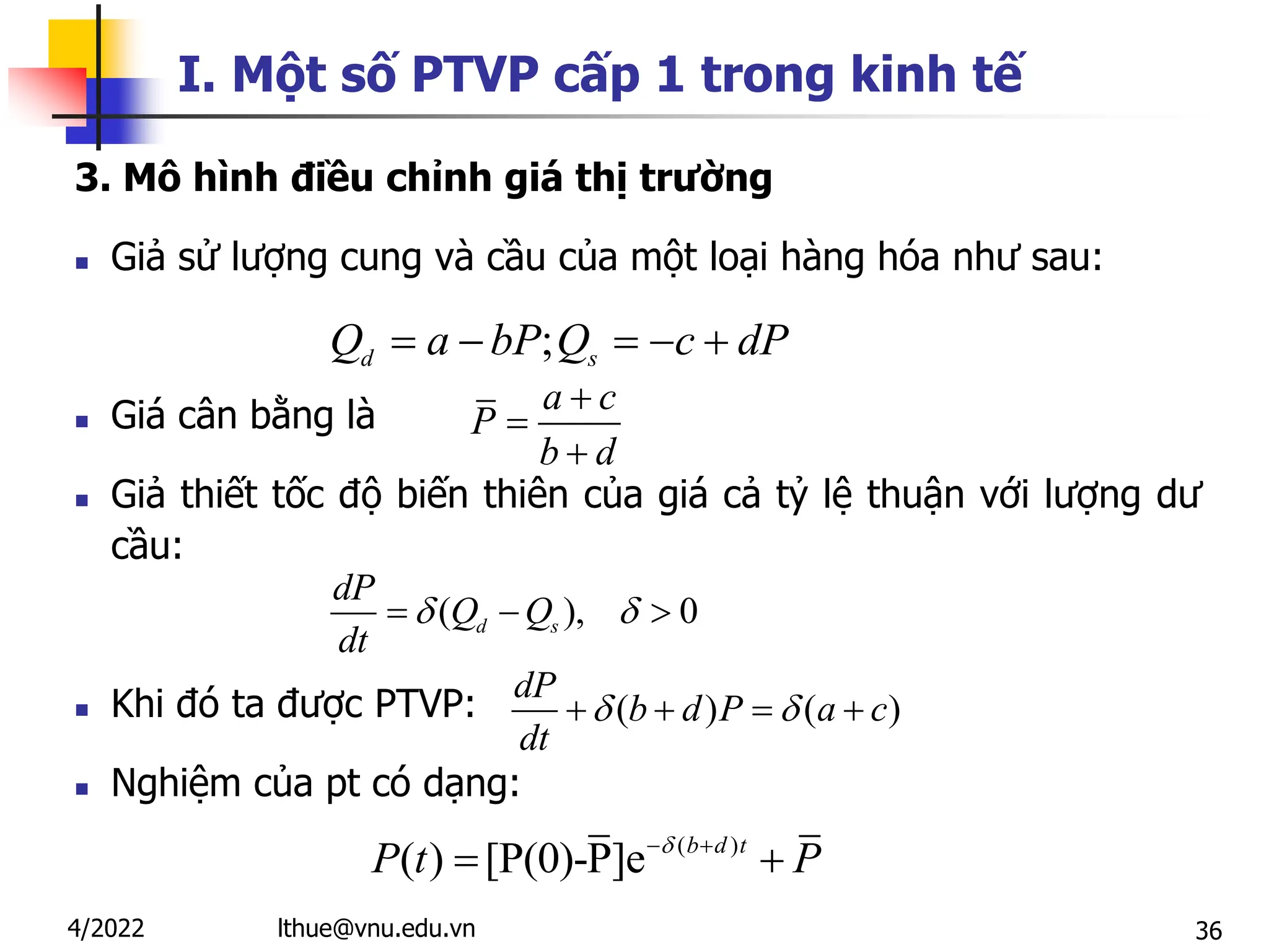 Bài giảng chương 8: Phương trình vi phân cấp một và cấp hai | PDF