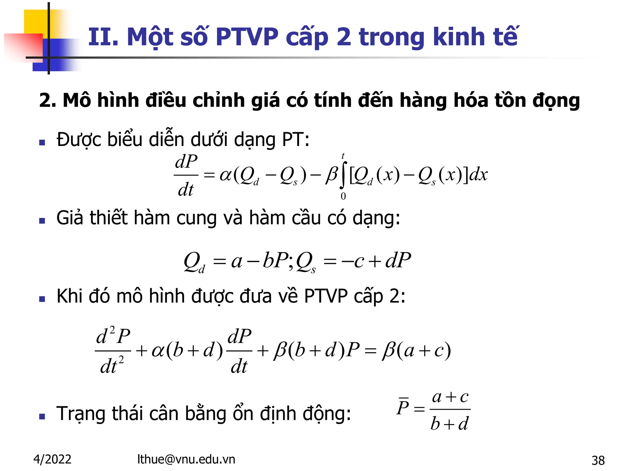 Bài giảng chương 8: Phương trình vi phân cấp một và cấp hai | PDF