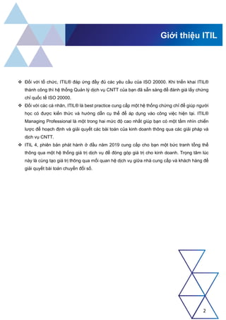 Chuong trinh doa tao itil expert 2020 | PDF