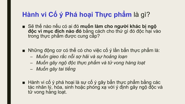 Chuong trinh huan luyen phong ve thuc pham fda my | PPTX