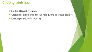 chuong trinh mon hoc di truyen te bao dong vat | PPT