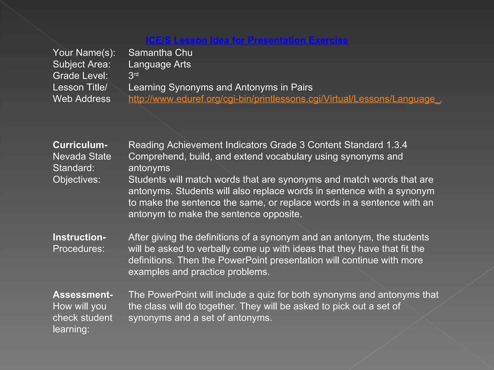 Chu presentation | PPT