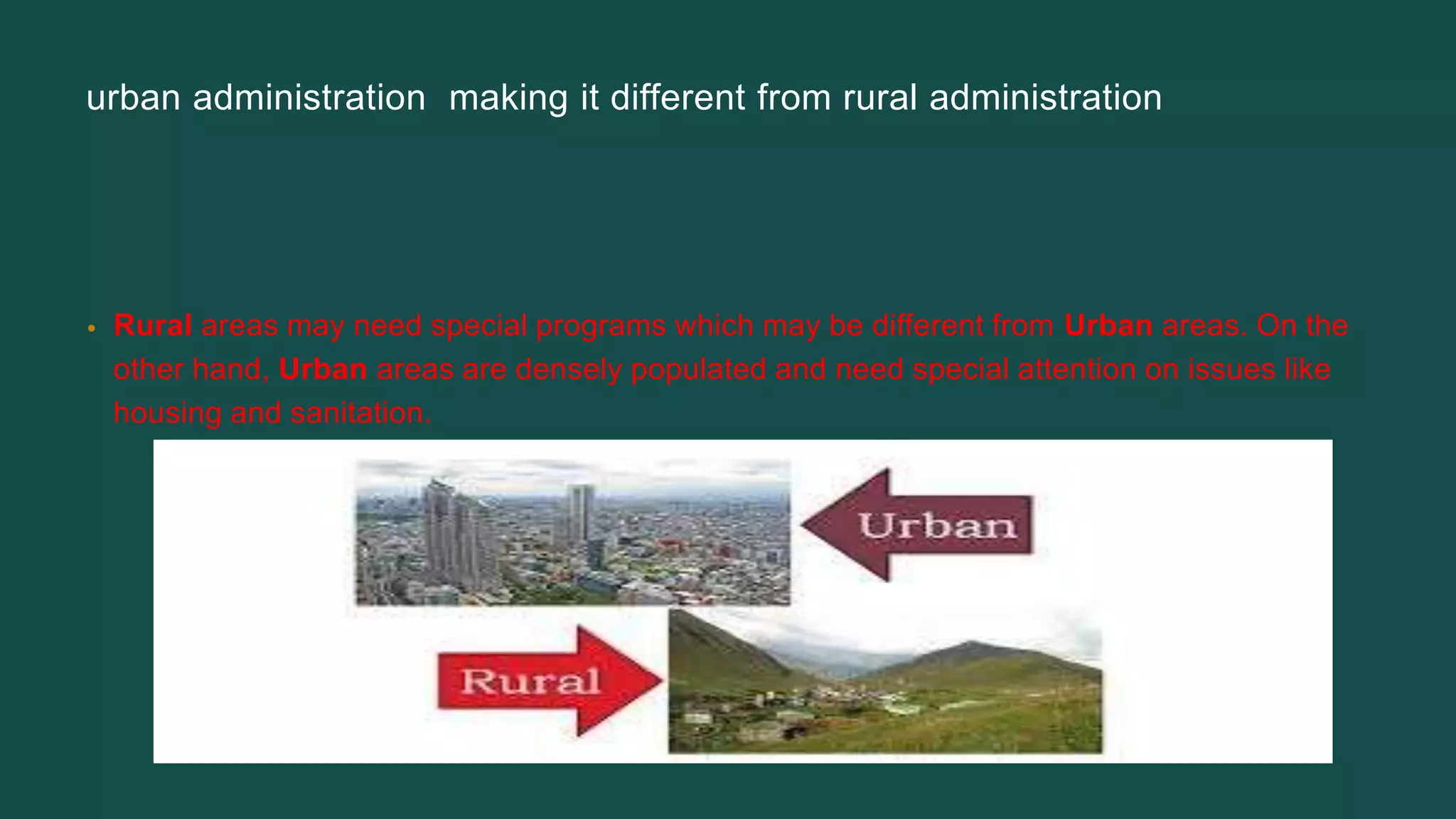 Ch urban administration | PPTX