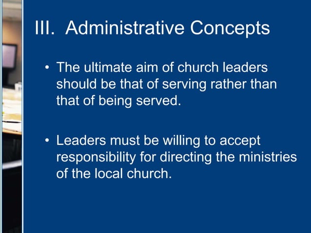 Church administration | PPT | Christianity | Religion & Spirituality