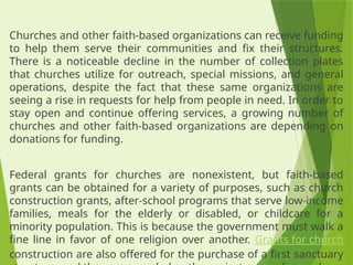 Church Building Grants To Assist With New Construction, Additions, And ...