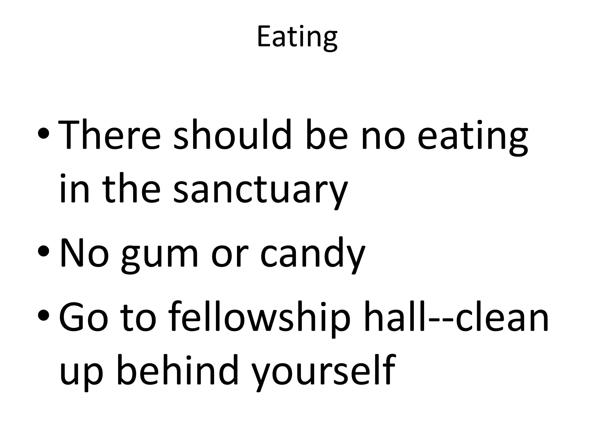 Church etiquette | PPTX