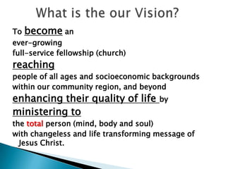 Church evaluation process | PPTX