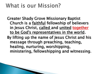 Church evaluation process | PPTX