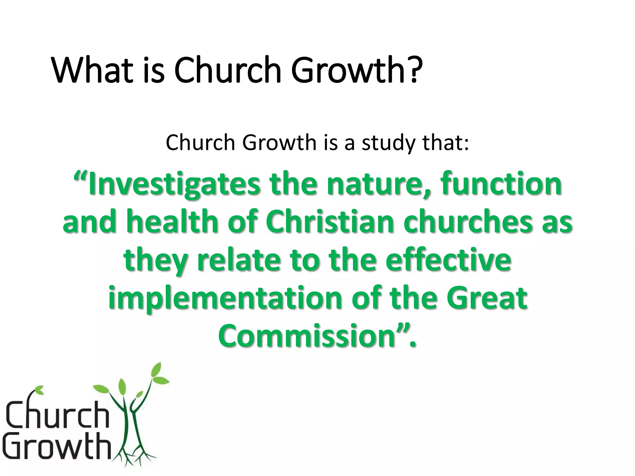 Church growth today, same vision, new approach | PDF