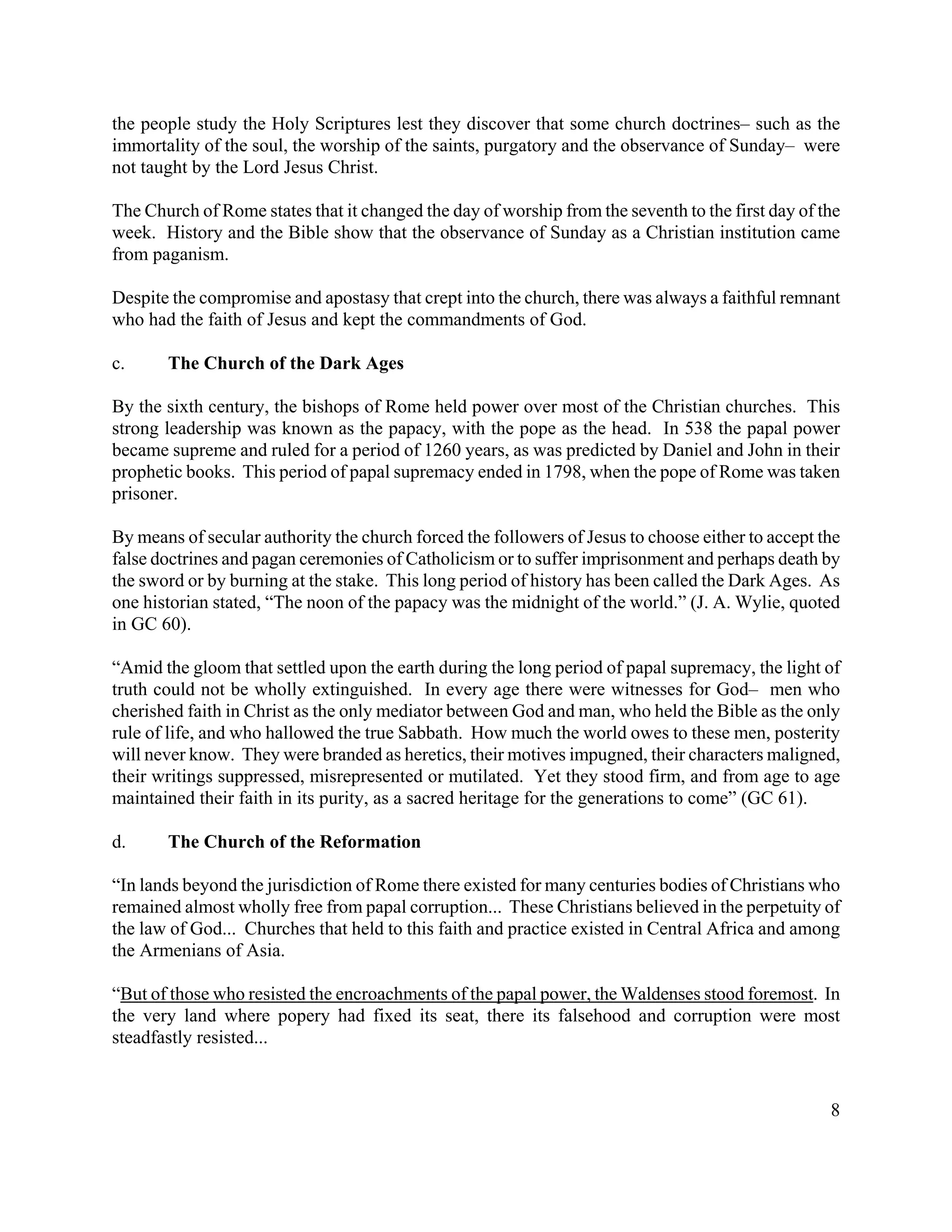 Church heritage | PDF