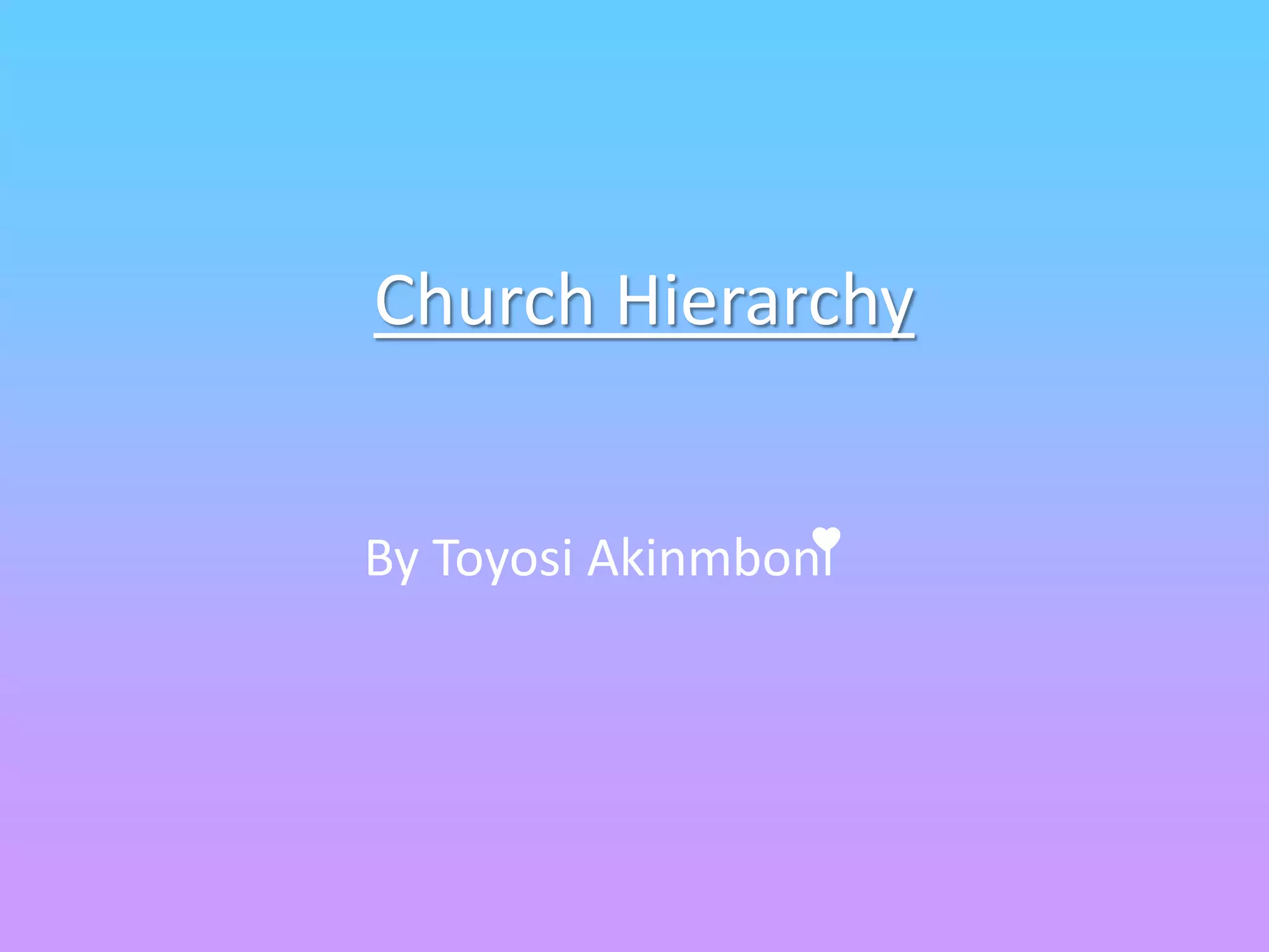 Church hierarchy | PPTX