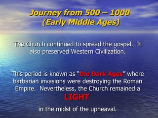 Church History 500 1000 | PPT