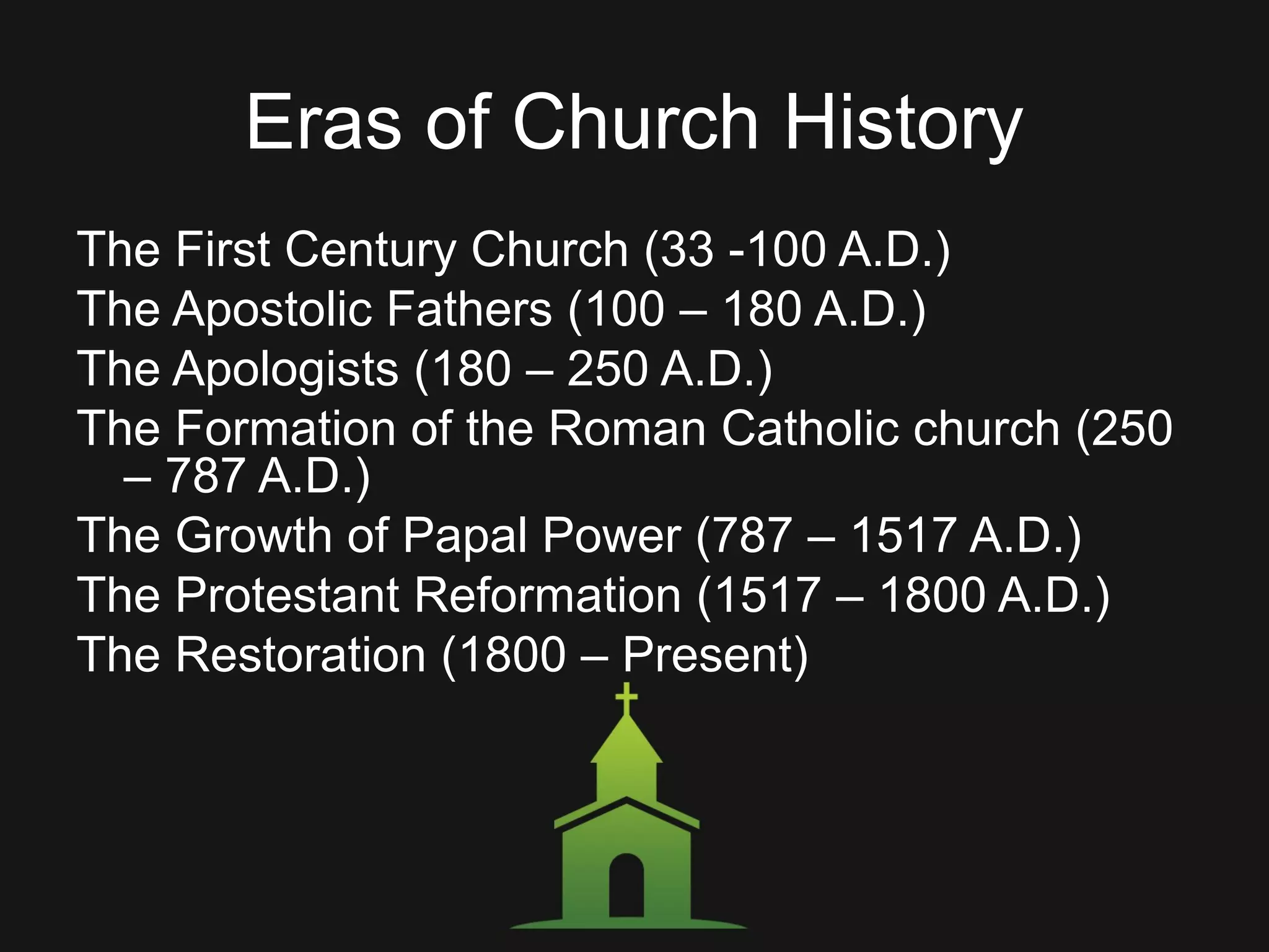 Church history class | PPT