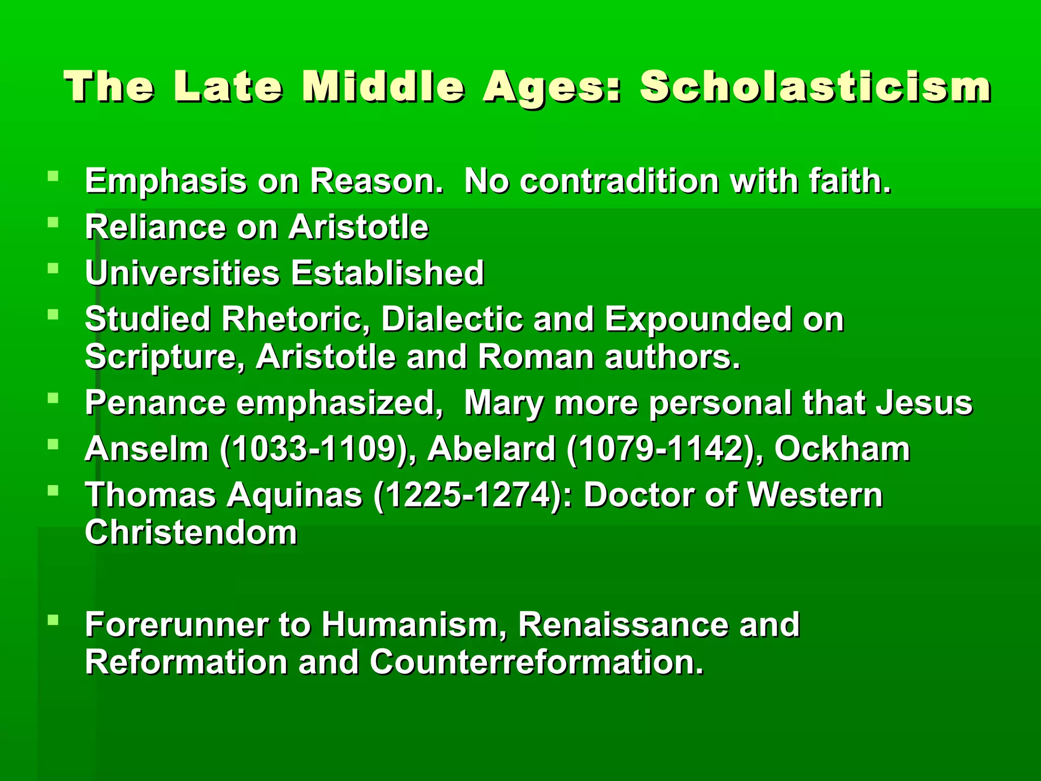 Power Point and Notes for Class on Church History | PPT