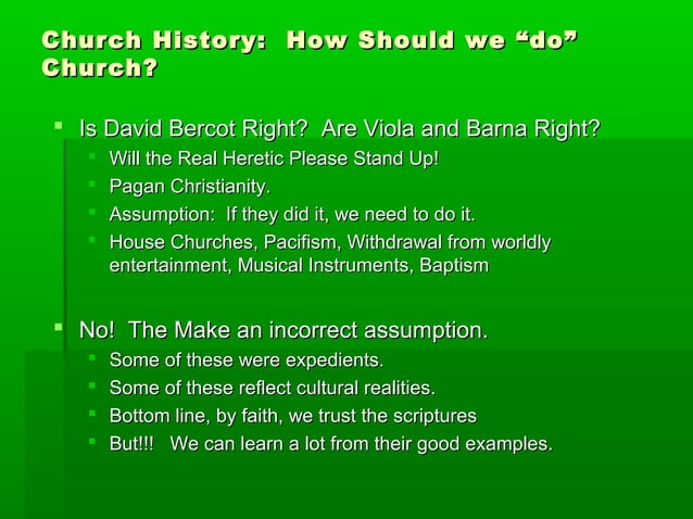 Power Point and Notes for Class on Church History | PPT | Christianity ...