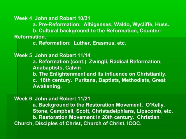 Power Point and Notes for Class on Church History | PPT | Christianity ...