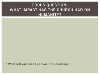 Church history Introduction | PPTX