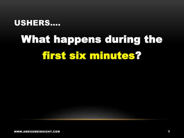 How to Train Church Ushers | PPTX